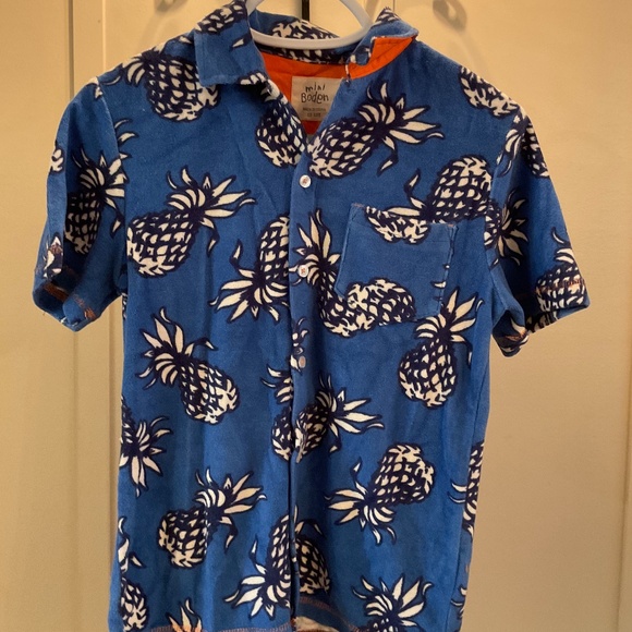 Mini Boden | Swim | Mini Boden Terry Cover Up Button Down Boy Style ...